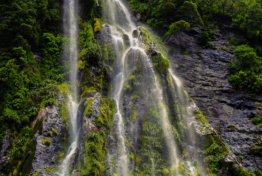 Milford Sound Waterfall – Rachel Stevens Photography